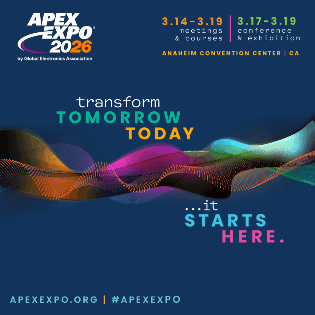 Transform tomorrow today…it starts here at APEX EXPO 2026! - E ...